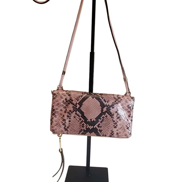 Coach | Bags | Coach Pink Snakeskin Crossbody | Poshmark